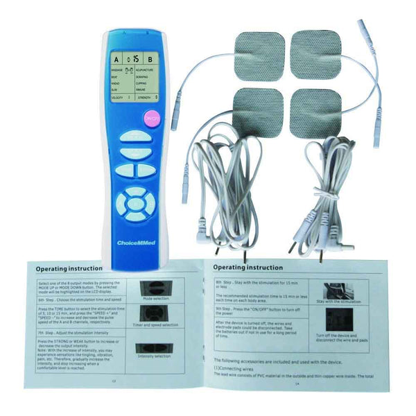 ChoiceMMed TENS Device with Adhesive Pads – Conductive Therapy Shop