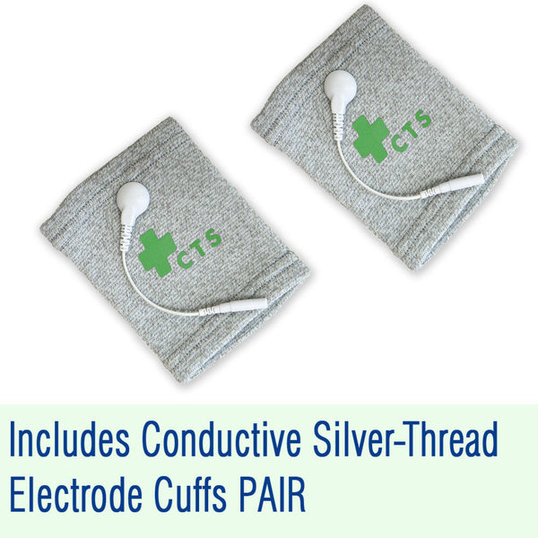 Premium Conductive Silver Thread TENS Electrode Cuffs Package for Pain ...