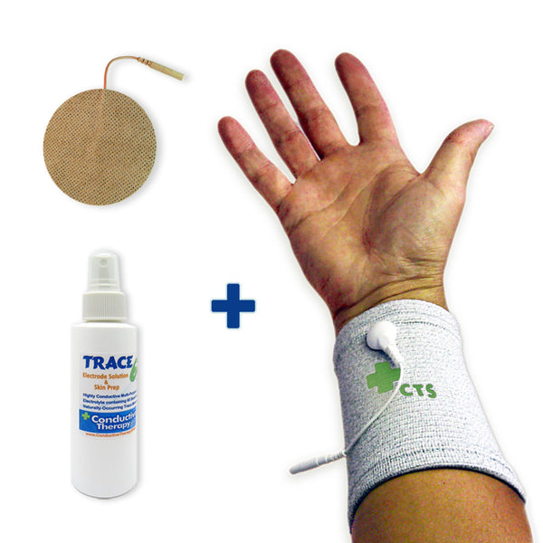 Premium Conductive Silver Thread TENS Electrode Cuff Package for Pain ...